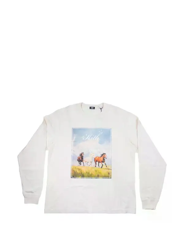 Kith Long-sleeve Mustangs T-shirt - White