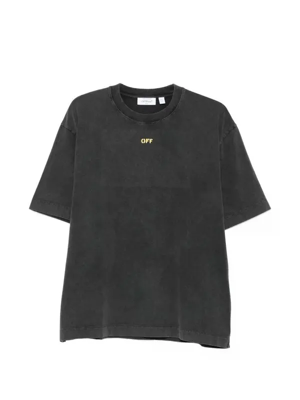 Off-White Fallen Angel Skate Cotton T-shirt - Grey