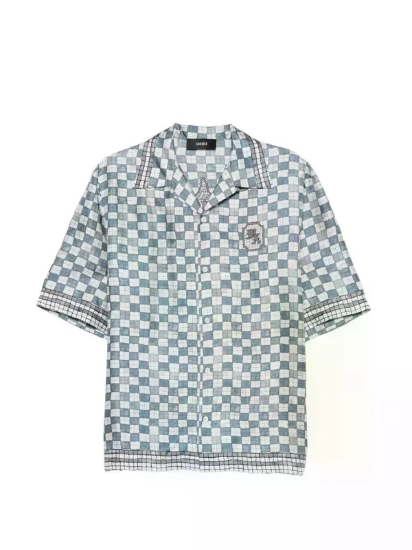Amiri Checkered Shirt - Blue