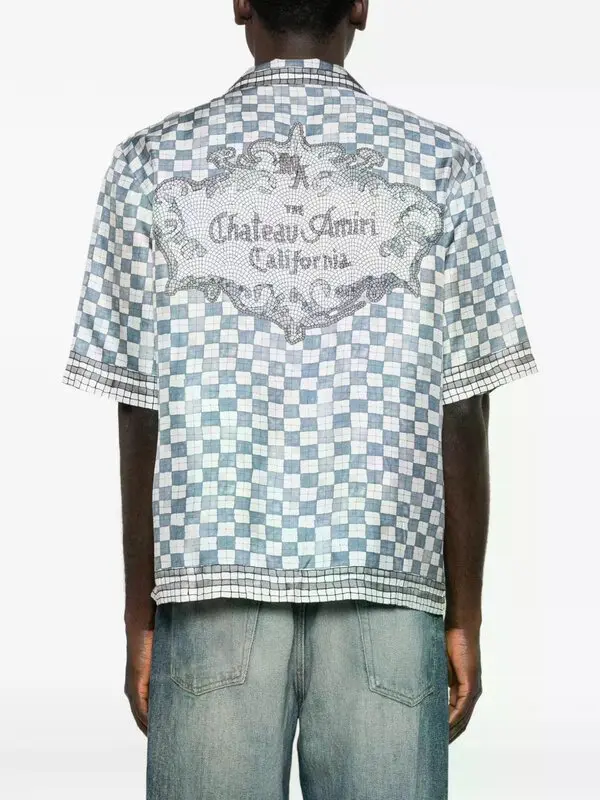 Amiri Checkered Shirt - Blue