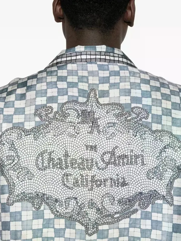 Amiri Checkered Shirt - Blue