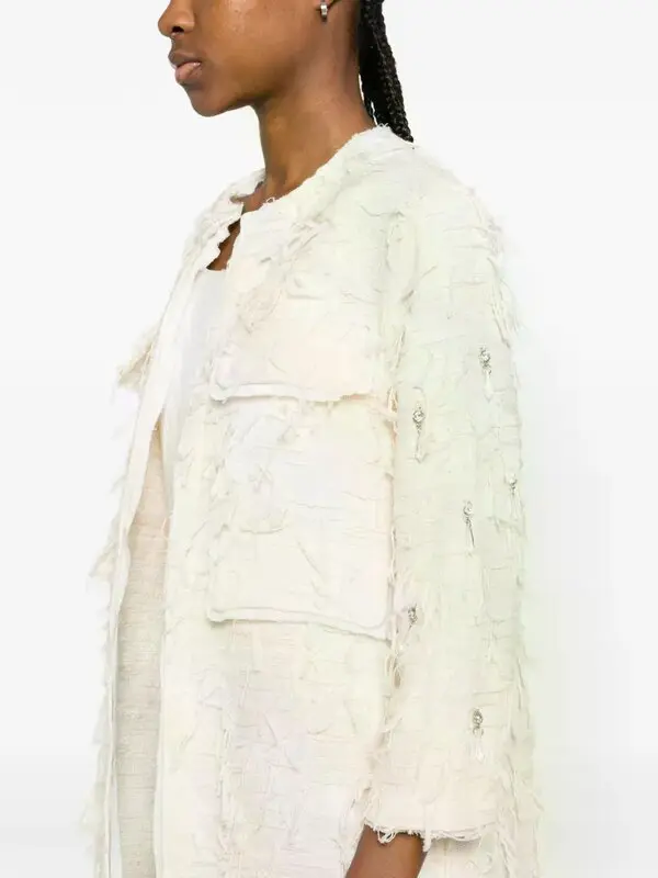BYE Open-front Textured Coat