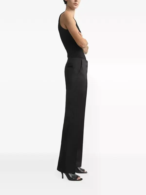 TOTEME Straight Leg Trousers - Black