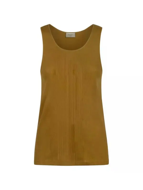 Saint Laurent Ribbed Vest - Orange