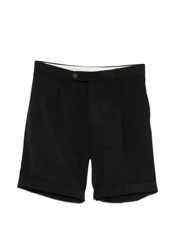 GTA Pleated Rolled Hem Shorts