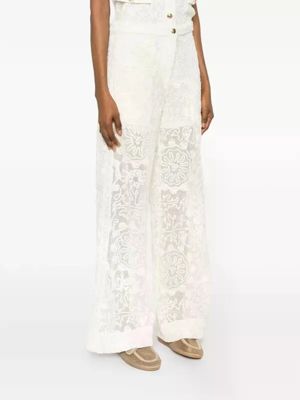 Maje Floral Lace Trousers