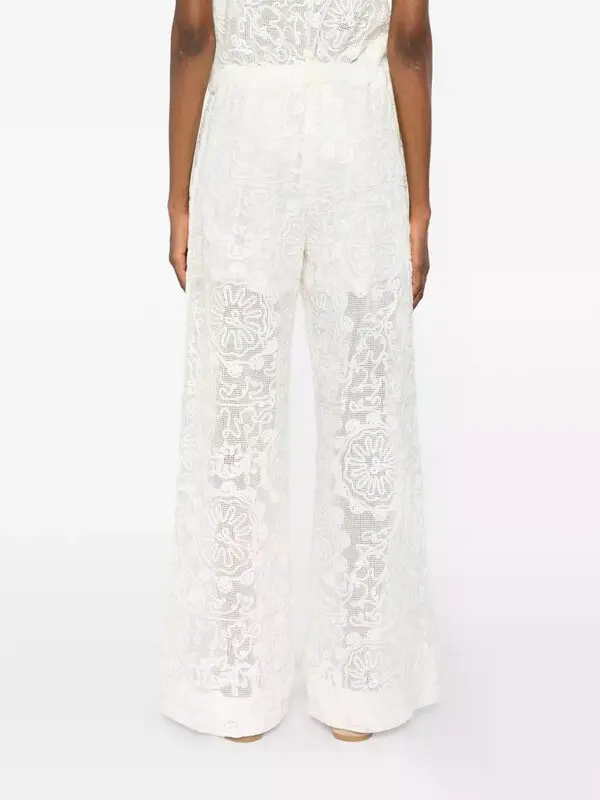 Maje Floral Lace Trousers