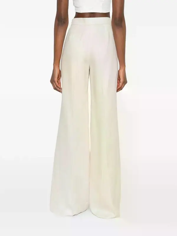 Max Mara Pleated Palazzo Pants - Neutrals