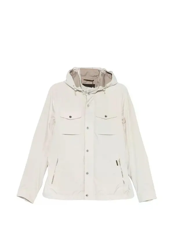 MOORER Pocket Hooded Jacket - Neutrals