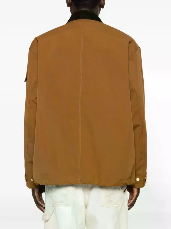 Carhartt Work In Progress Clapton Corduroy-collar Pocket Jacket - Brown