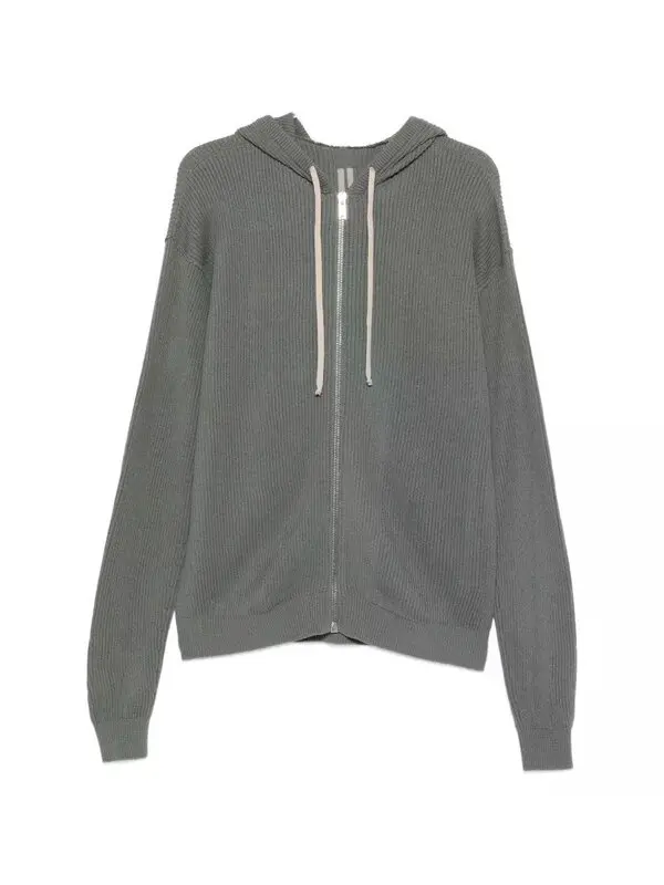 Rick Owens Hooded Zip-up Cardigan - Green