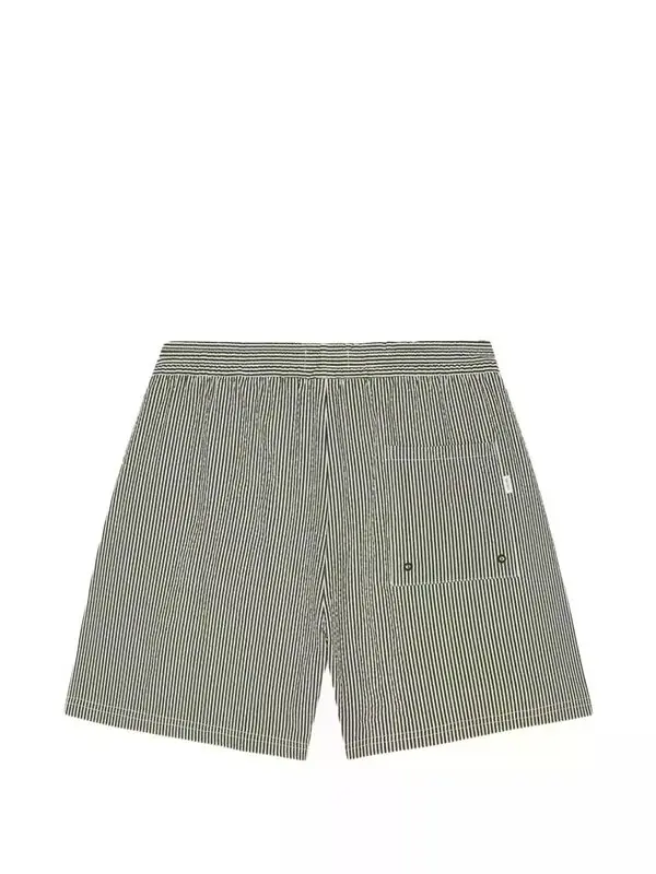 LES DEUX Seersucker Drawstring Shorts