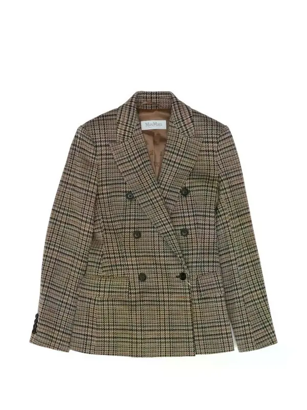 Max Mara Double-breasted Check Blazer