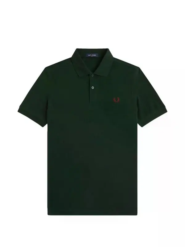 Fred Perry Logo-detail Polo Shirt - Green