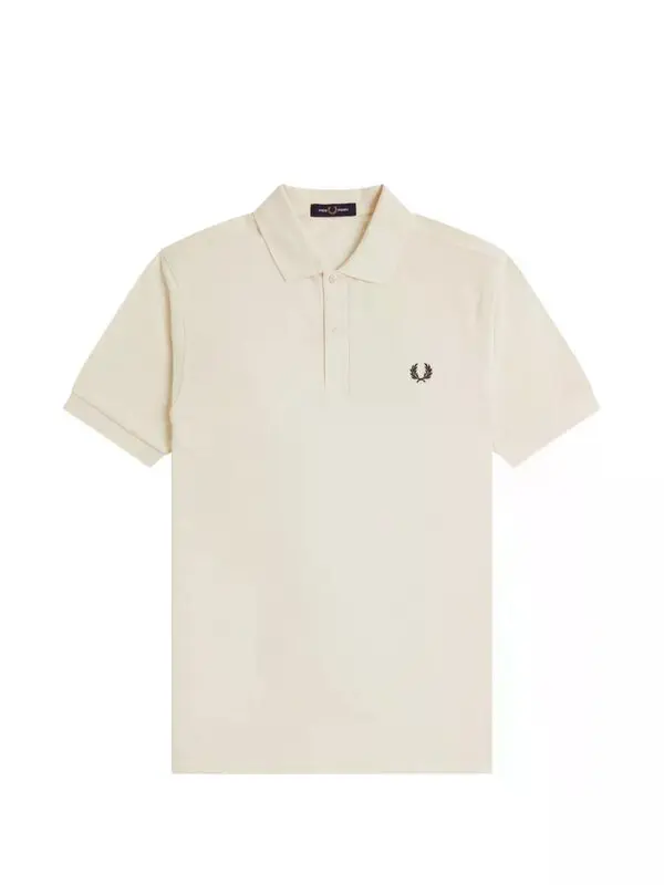 Fred Perry Logo-detail Polo Shirt - Neutrals