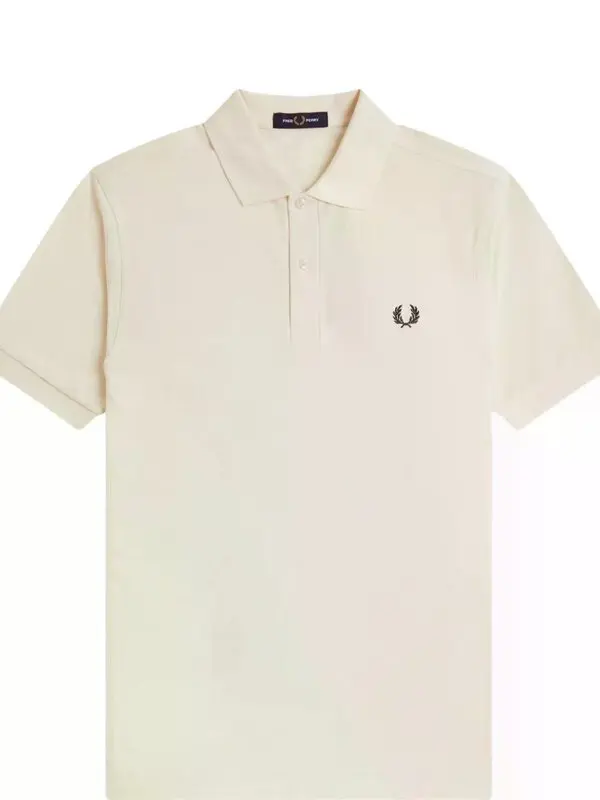 Fred Perry Logo-detail Polo Shirt - Neutrals