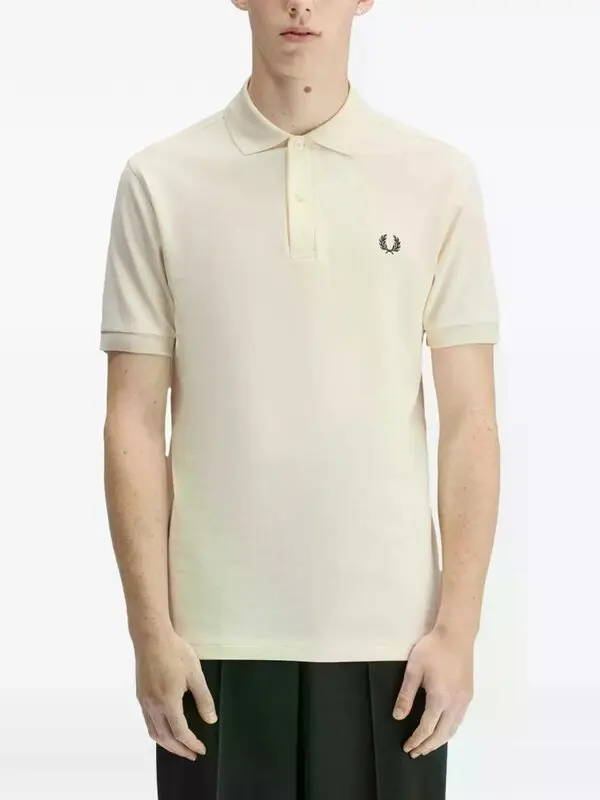 Fred Perry Logo-detail Polo Shirt - Neutrals