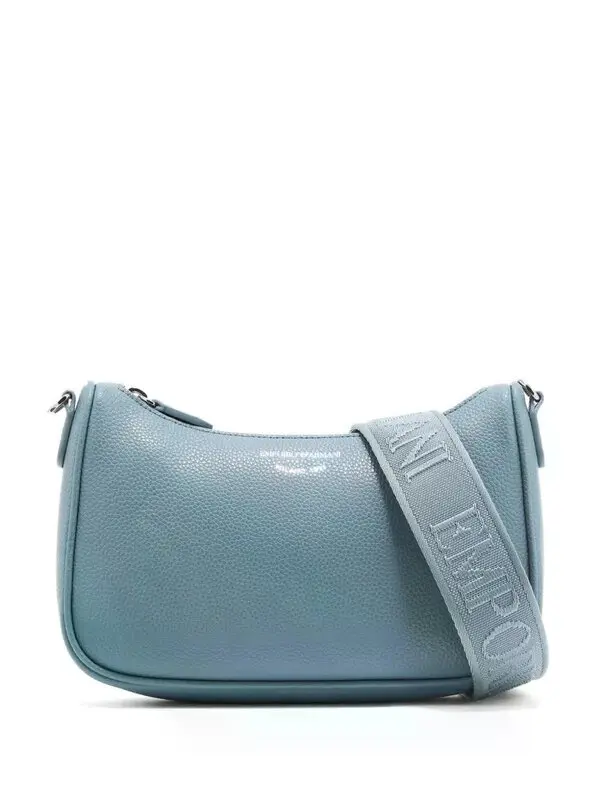 Emporio Armani Cross Body Bag With Logo Strap - Blue