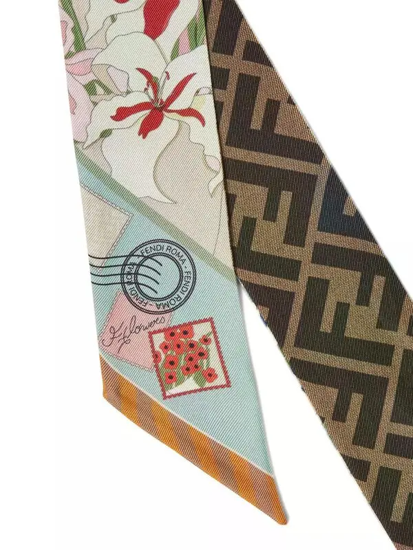Fendi Wrappy Floral-print Scarf