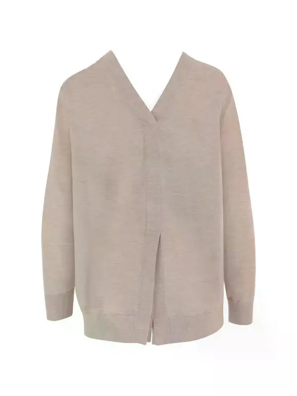 SA SU PHI V-neck Sweater - Neutrals
