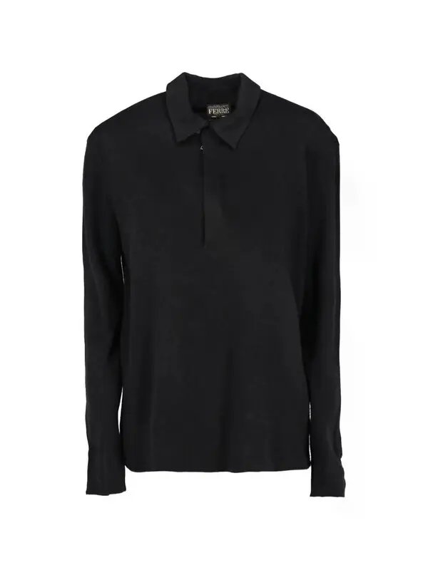 Gianfranco Ferre Concealed-fastening Polo Top