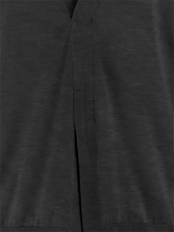 SA SU PHI V-neck Pullover Sweater - Grey