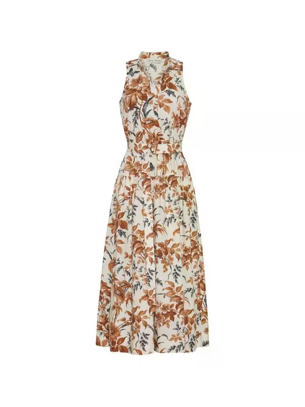 Cara Cara Atlas Floral-pattern Midi Dress