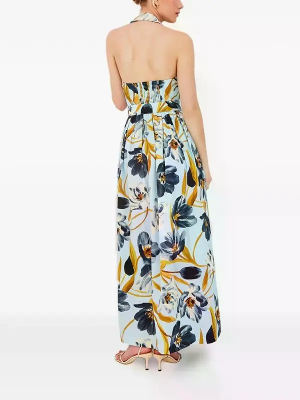 Cara Cara Quentin Floral Belted Dress - Blue