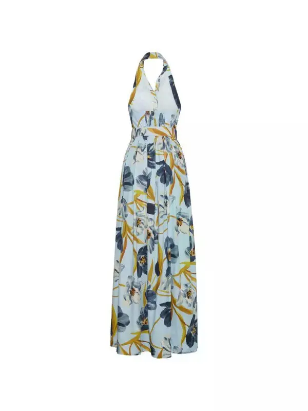 Cara Cara Quentin Floral Belted Dress - Blue