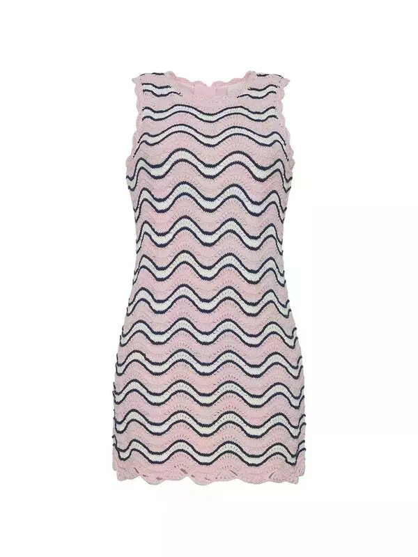 Cara Cara Suzi Crochet Striped Mini Dress