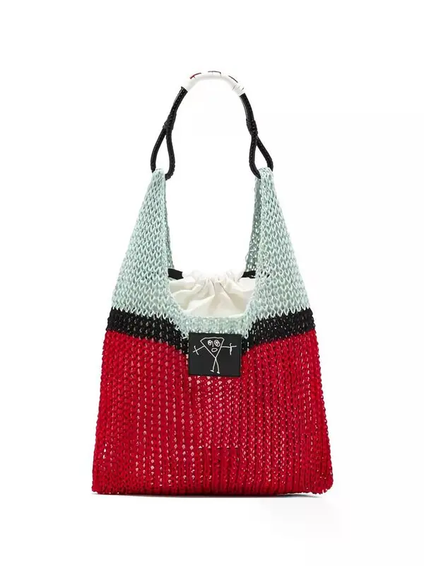 Plan C Mesh Shoulder Bag - Red