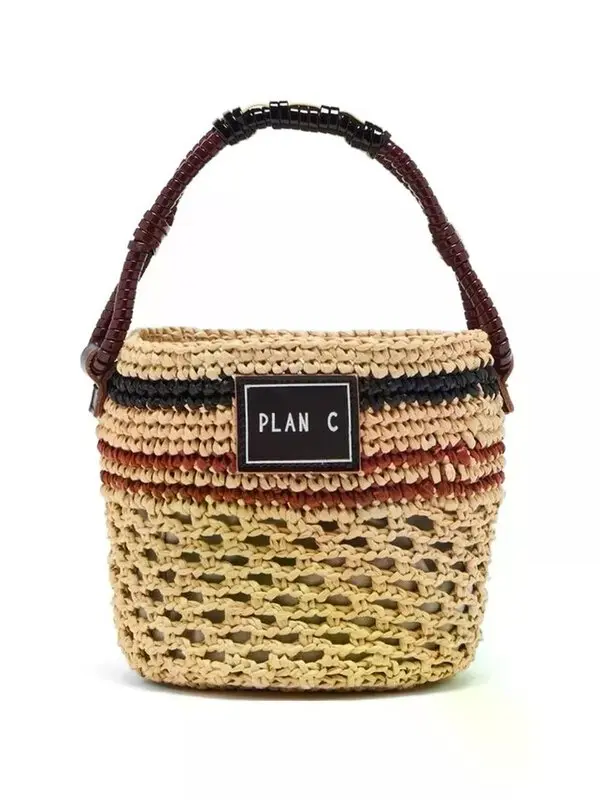 Plan C Logo Patch Bucket Bag