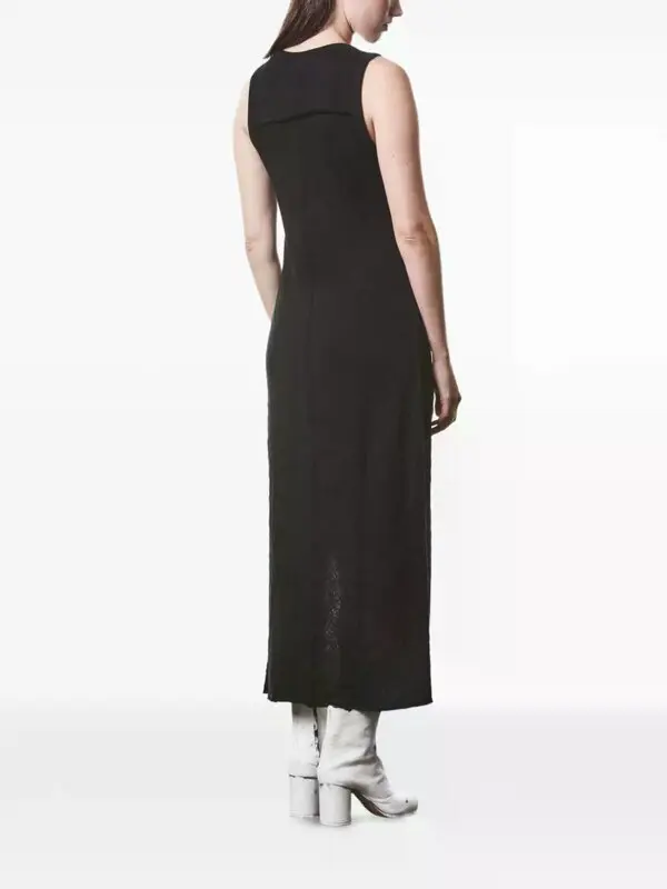 THOM KROM Textured Midi Dress - Black