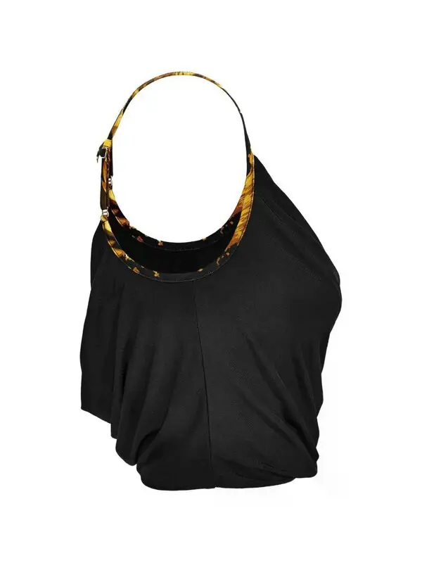 Versace Printed Draped Tank Top