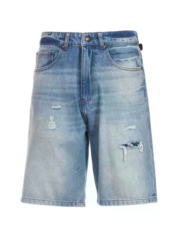 Just Cavalli Distressed Denim Shorts