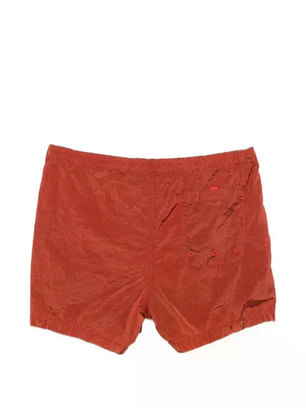 Stone Island Side-stripe Swim Shorts - Red
