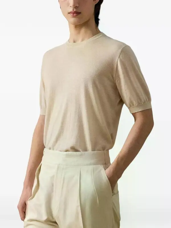 Ralph Lauren Purple Label Short Sleeve Cashmere T-shirt