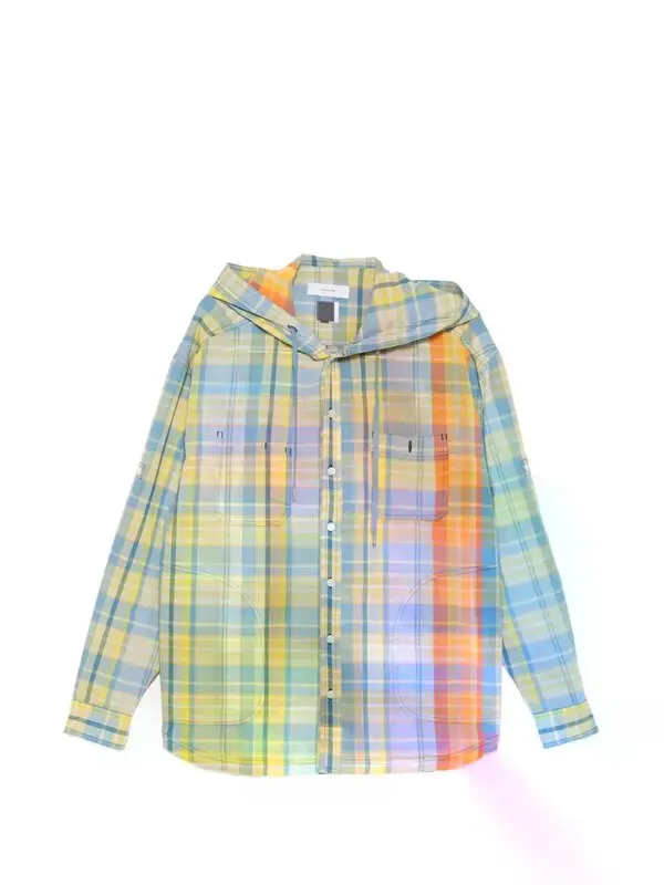 Facetasm Checked Hooded Shirt