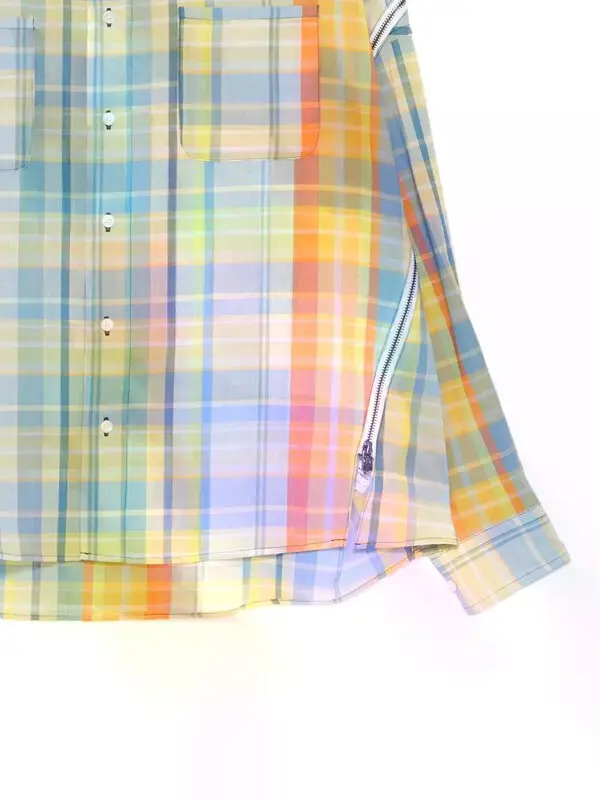 Facetasm Checked Shirt With Zippers