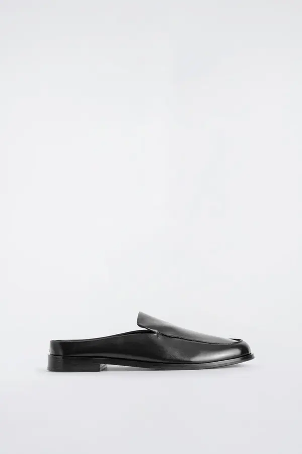 Cos Leather Mule Loafers