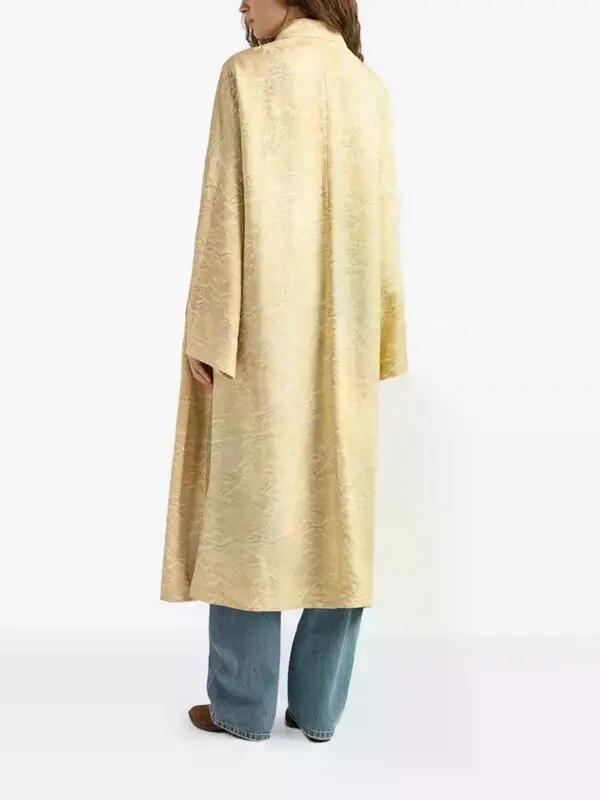 Momoni Jacquard Oversized Coat - Neutrals