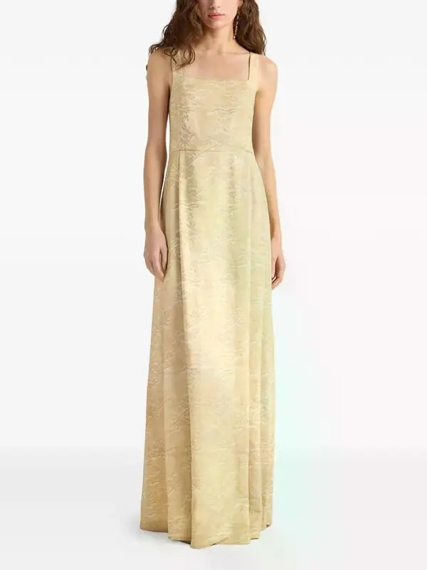 Momoni Sonora Jacquard Square-neck Dress