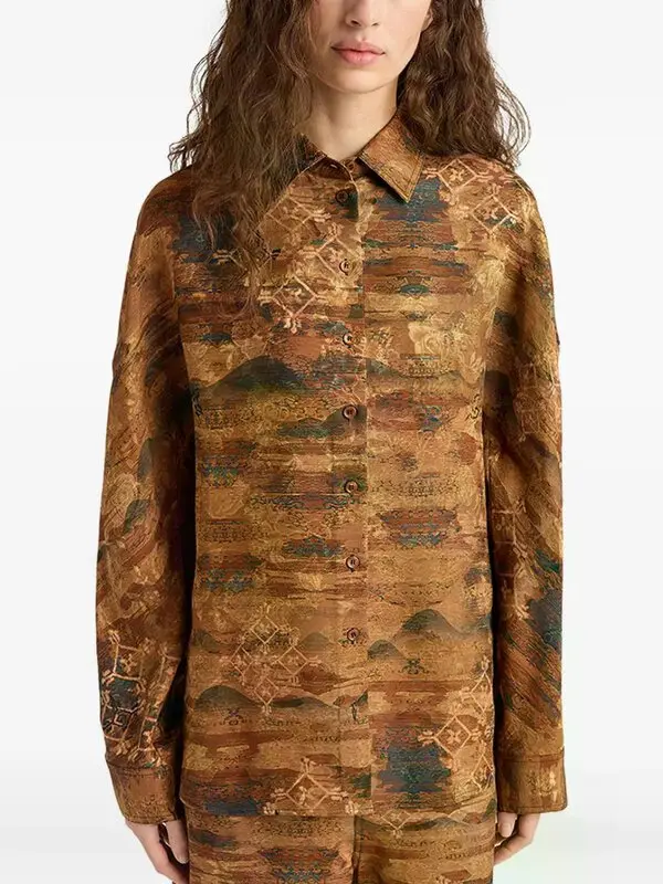Momoni Jacquard Button Shirt
