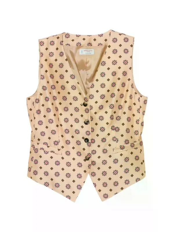 Alberto Biani Buttoned Patterned Waistcoat