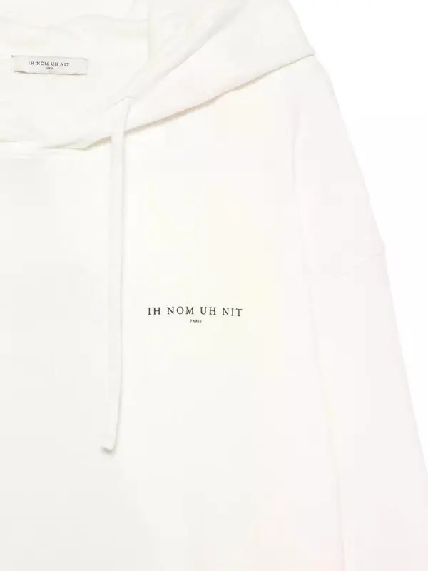 IH NOM UH NIT Kangaroo-pocket Hoodie - White