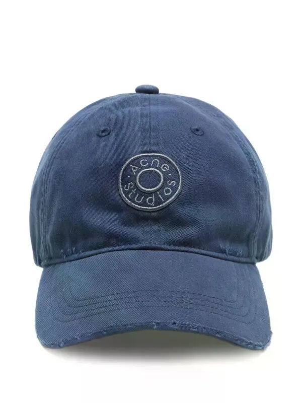 Acne Studios Logo-embroidered Cap - Blue