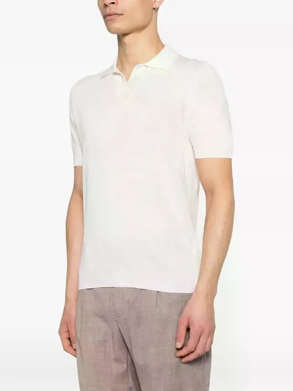 Tagliatore Keith Collar Polo Shirt - Neutrals