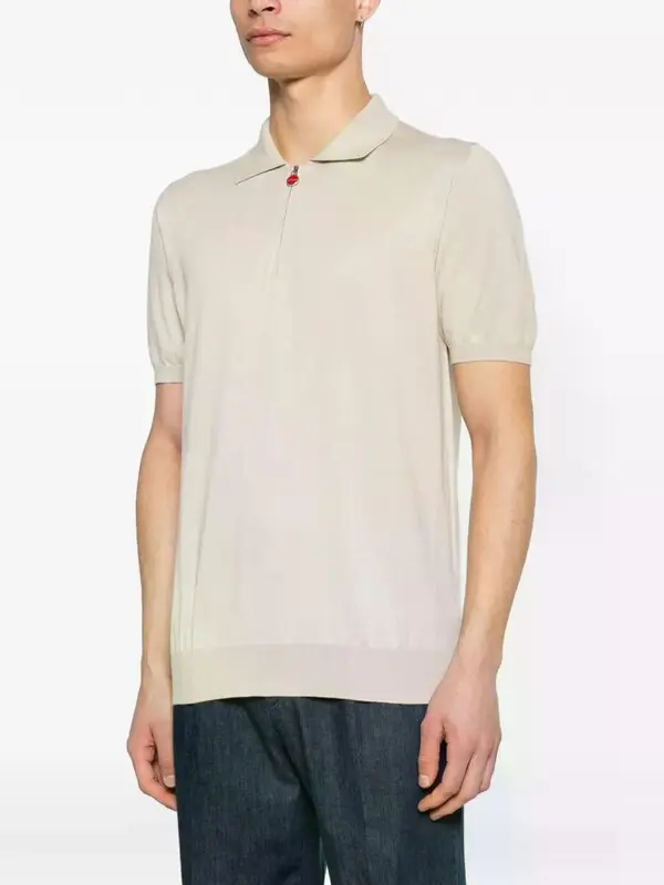 Kiton Zip-up Polo Shirt
