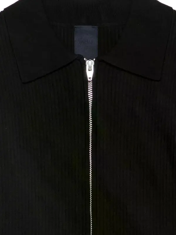 JUUN.J Ribbed Zipped Cardigan