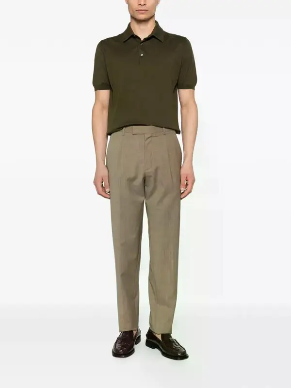 Kiton Button Short-sleeve Polo Shirt